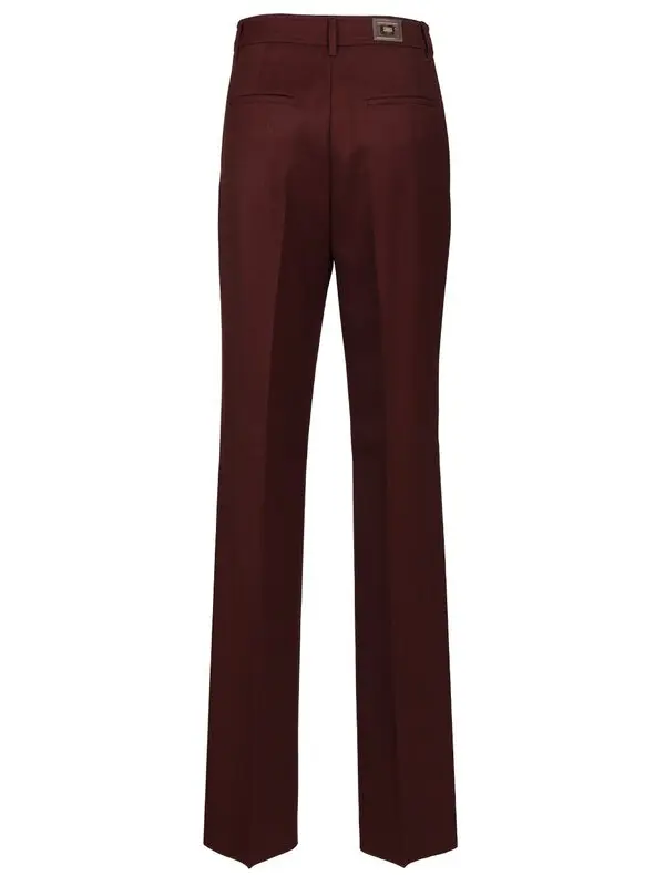 Max Mara Wool Gabardine Trousers
