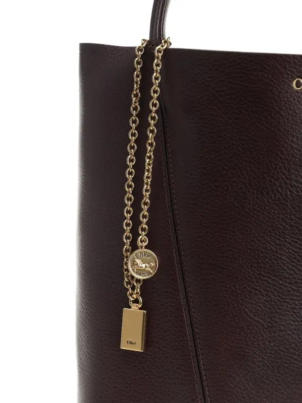Chloé Spin Large Hammered Leather Tote Bag - Multicolor