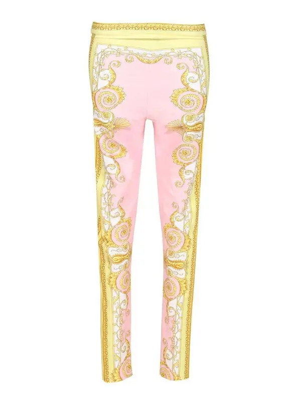 Versace Leggings Stampati Primavera Barocco - Multicolor