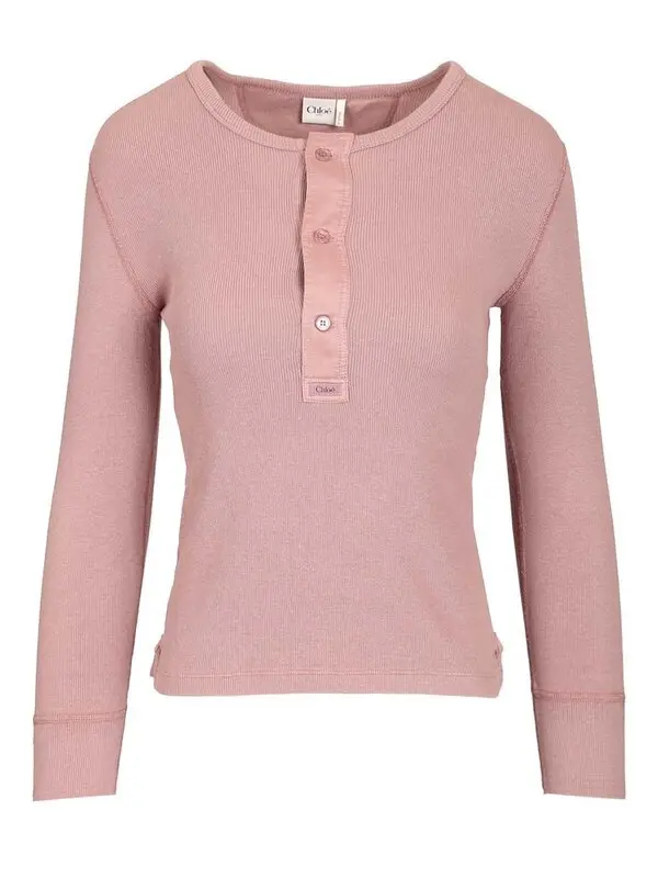 Chloé Cotton Henley Shirt