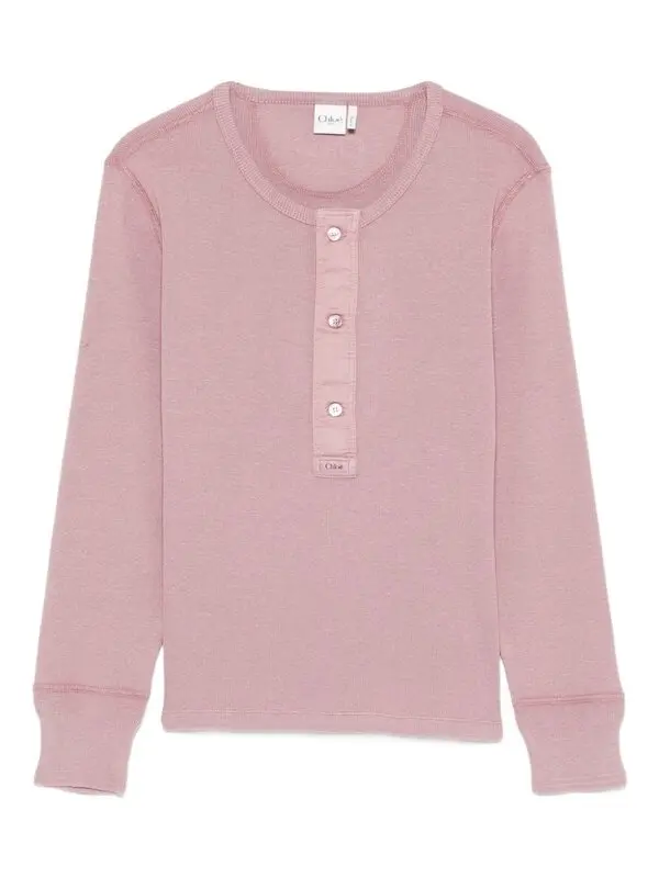 Chloé Cotton Henley Shirt