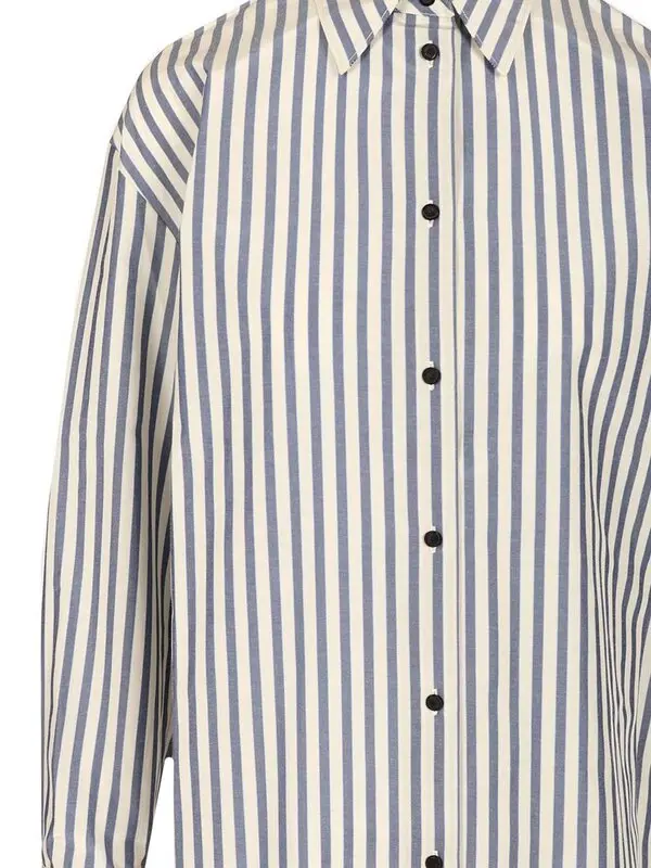 FORTE_FORTE Striped Cotton Blend Shirt