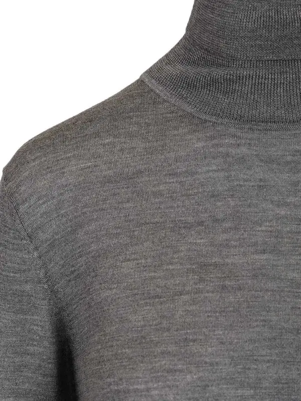 FORTE_FORTE Merino Wool Ribbed Turtleneck