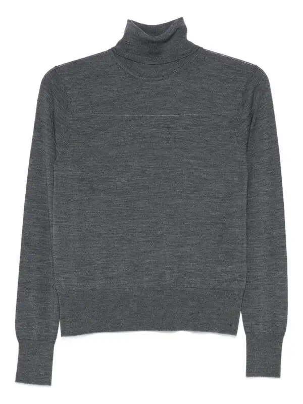 FORTE_FORTE Merino Wool Ribbed Turtleneck