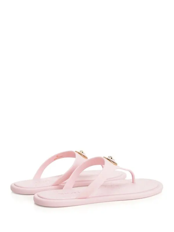 Versace Rubber Slides With Medusa Stud - Multicolor