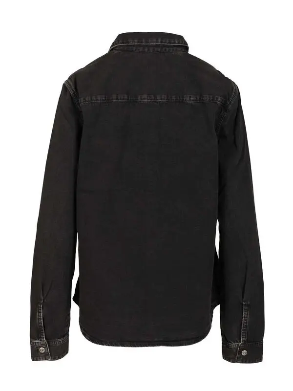 DIESEL® Denim Shirt With Embroidered Logo