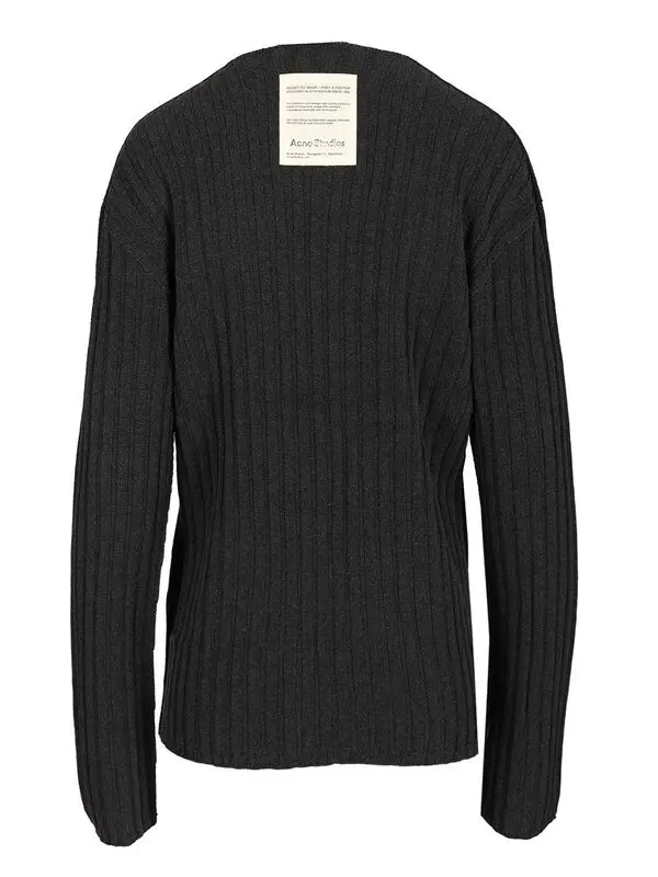 Acne Studios Ribbed Crew Neck Sweater