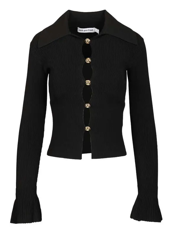 SELF-PORTRAIT Button-up Sweater