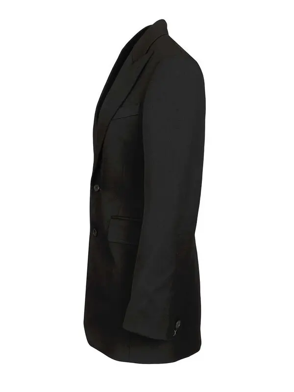 Celine Diagonal Wool Column Jacket
