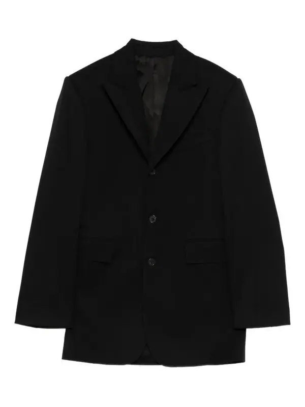Celine Diagonal Wool Column Jacket