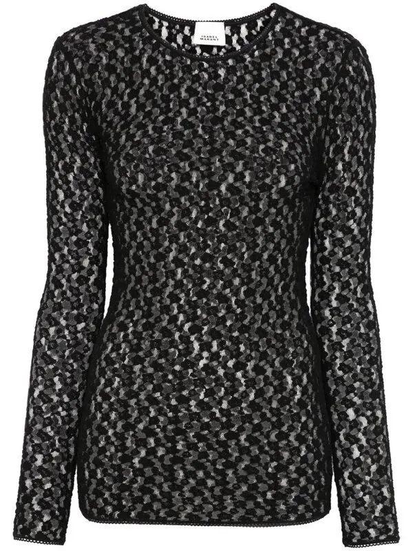 Isabel Marant Étoile Gaelle Long-sleeved Lace Top
