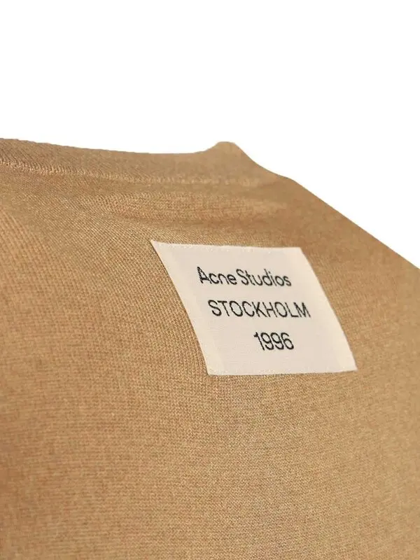 Acne Studios Short Sleeve Double Layer Cashmere And Silk Blend Sweater