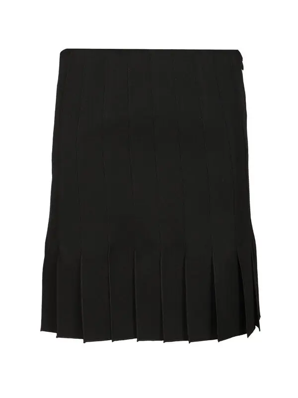 Marni Pleated Wool Mini Skirt
