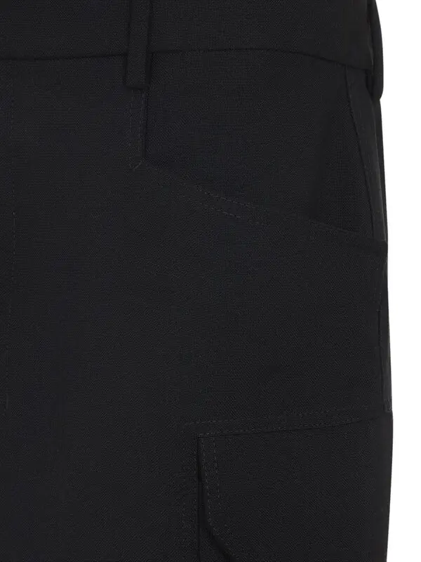 Rick Owens Firebanks Wool Midi Skirt