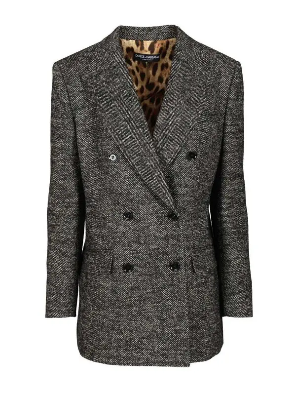 Dolce & Gabbana Double-breasted Chevron Jacket