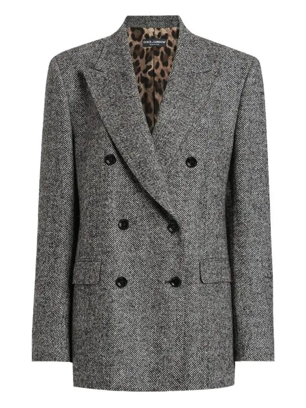 Dolce & Gabbana Double-breasted Chevron Jacket