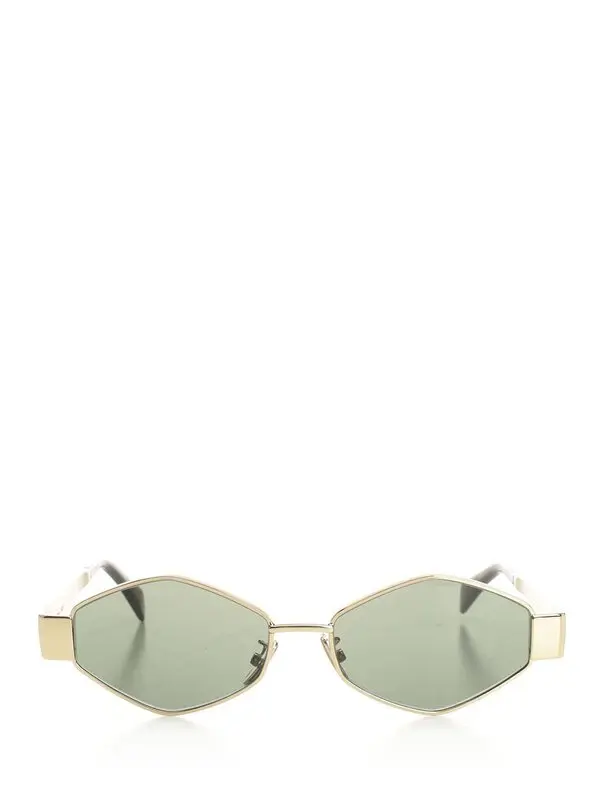 Celine Triomphe Metal Sunglasses - Green