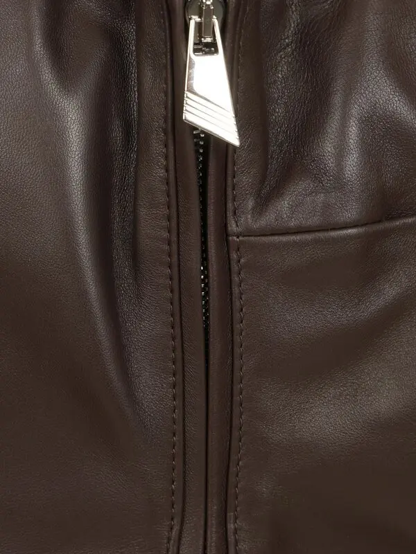 Attico Leather Mini Dress