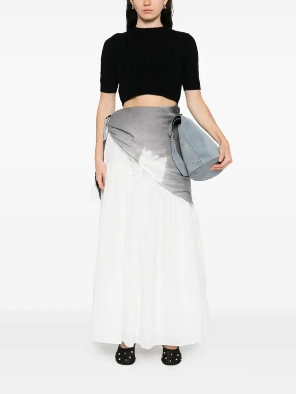 P.a.r.o.s.h Wool Blend Openwork Cropped Sweater