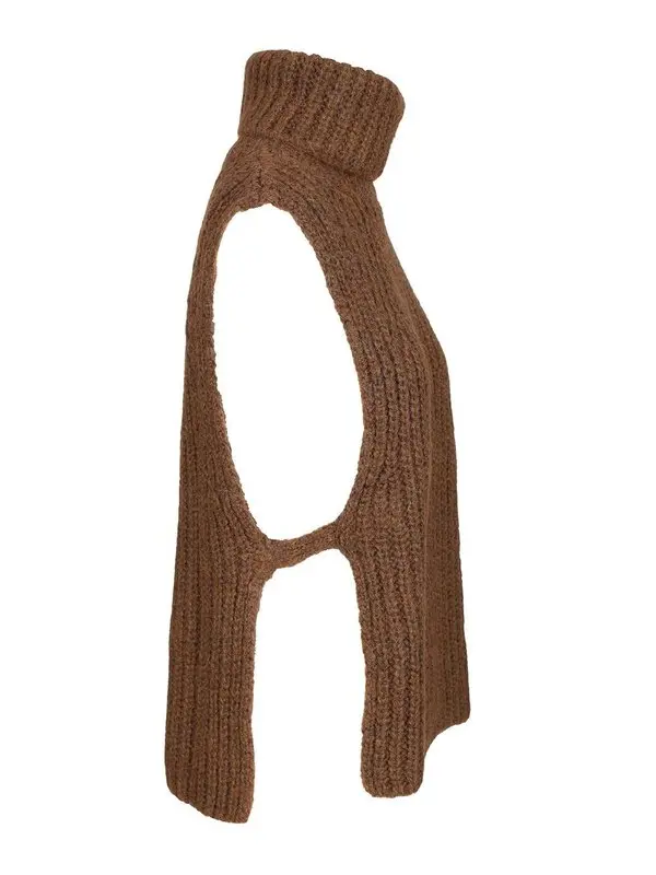 Isabel Marant Étoile Meggy" Sleeveless Turtleneck Sweater - Brown