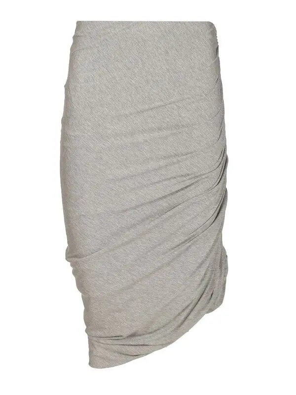 Attico Gathered Midi Skirt