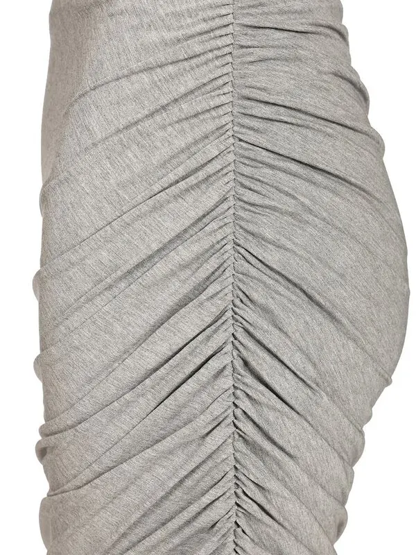 Attico Gathered Midi Skirt