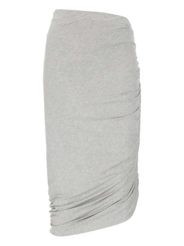 Attico Gathered Midi Skirt