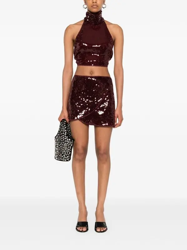 Oseree Sequined Mini Pareo - Multicolor