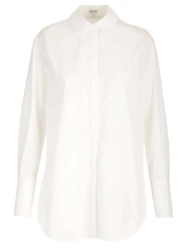 Loewe Puzzle Fold" Cotton Shirt - White