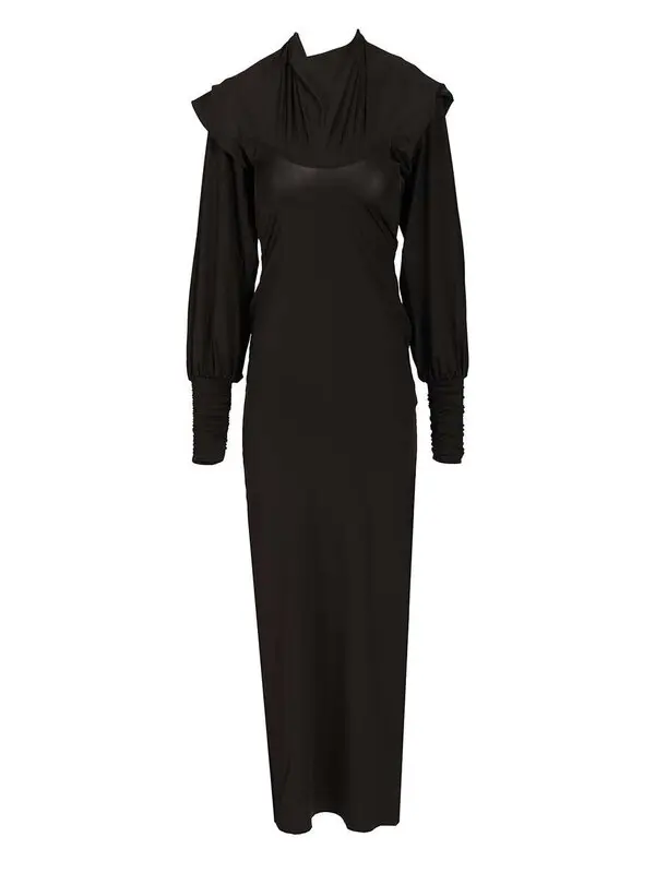 ROTATE BY BIRGER CHRISTENSEN Slinky Hooded Dress