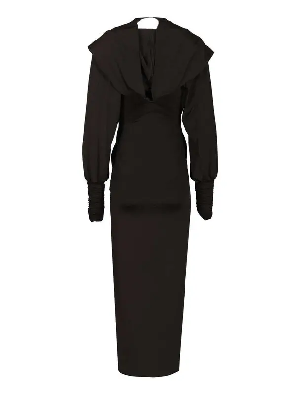 ROTATE BY BIRGER CHRISTENSEN Slinky Hooded Dress