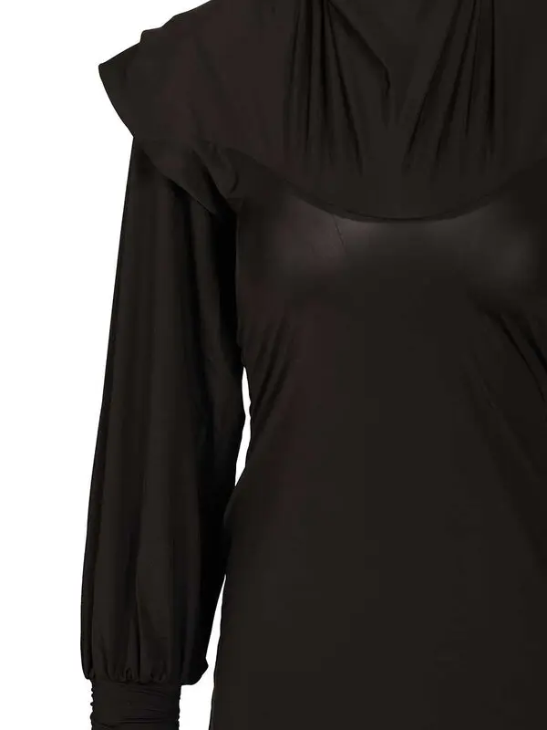 ROTATE BY BIRGER CHRISTENSEN Slinky Hooded Dress