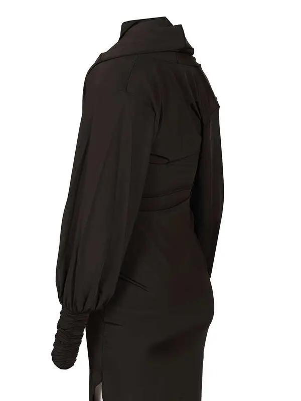 ROTATE BY BIRGER CHRISTENSEN Slinky Hooded Dress