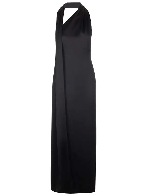 Loewe Technical Satin Scarf Dress