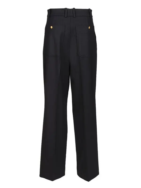 P.a.r.o.s.h Wide-leg Stretch Wool Trousers