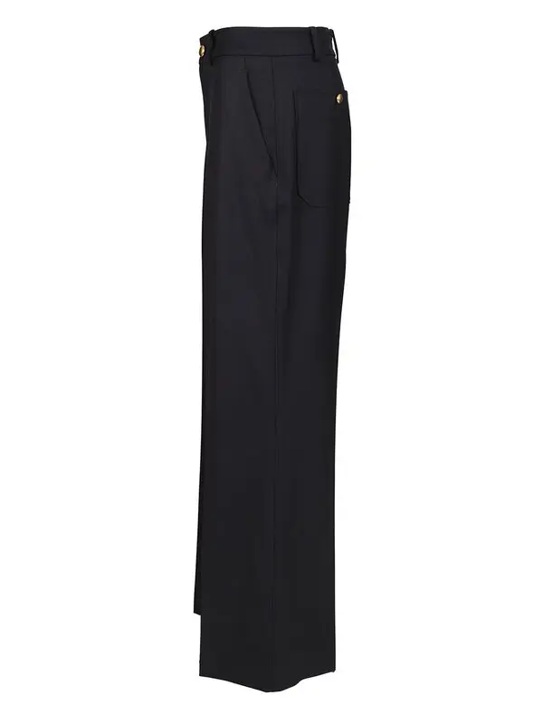 P.a.r.o.s.h Wide-leg Stretch Wool Trousers