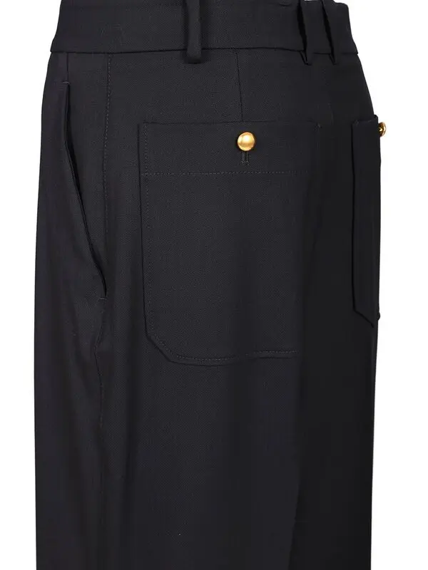 P.a.r.o.s.h Wide-leg Stretch Wool Trousers
