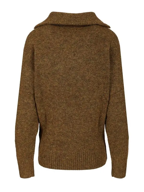 Isabel Marant Étoile Phylia Alpaca-blend Lace-up Sweater - Brown