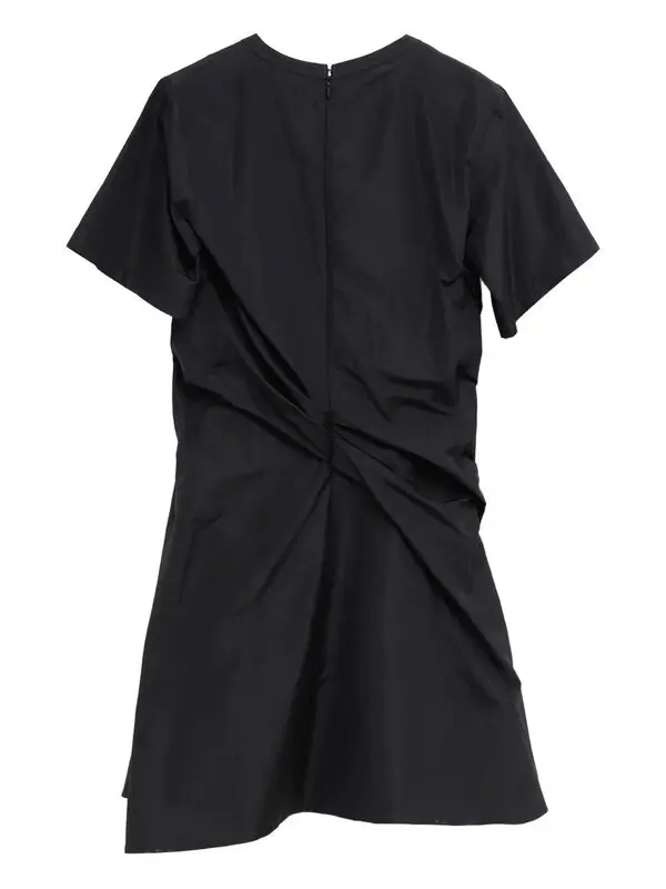 Loewe Twisted Dress In Silk Blend Taffeta