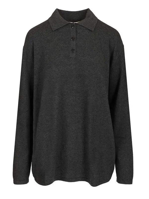 LISA YANG Caisa Cotton Cashmere Polo Shirt
