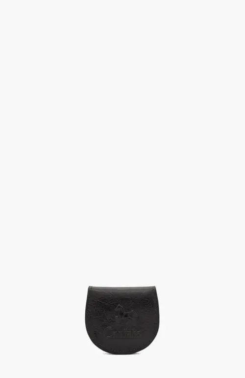 CAVALINHO Gentleman Leather Round Coin Purse 532 - Black