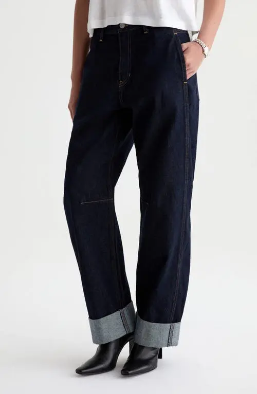 Ag Mercer Cuffed High Waist Barrel Jeans