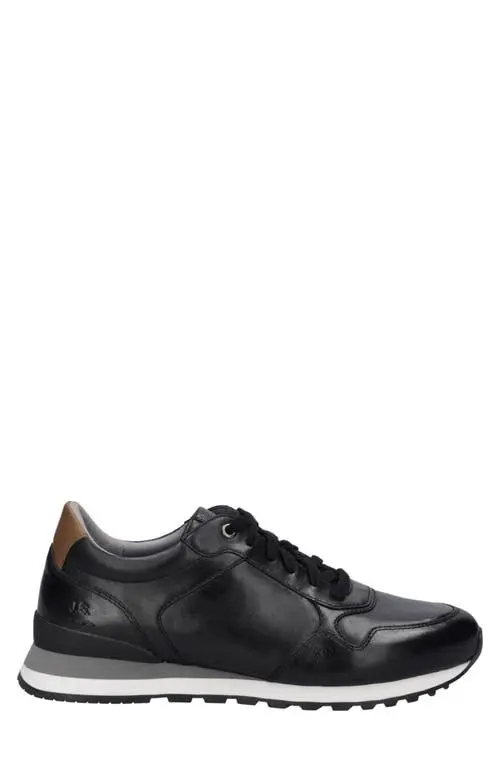 Josef Seibel Axel 02 Leather Lace Up Sneakers - Black