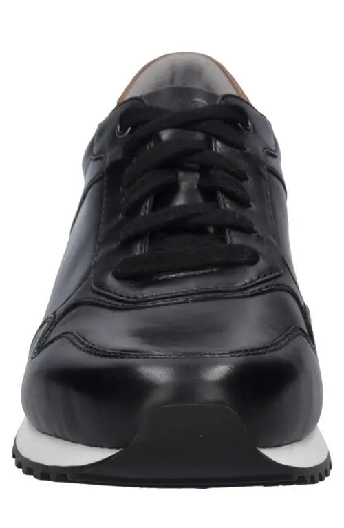Josef Seibel Axel 02 Leather Lace Up Sneakers - Black