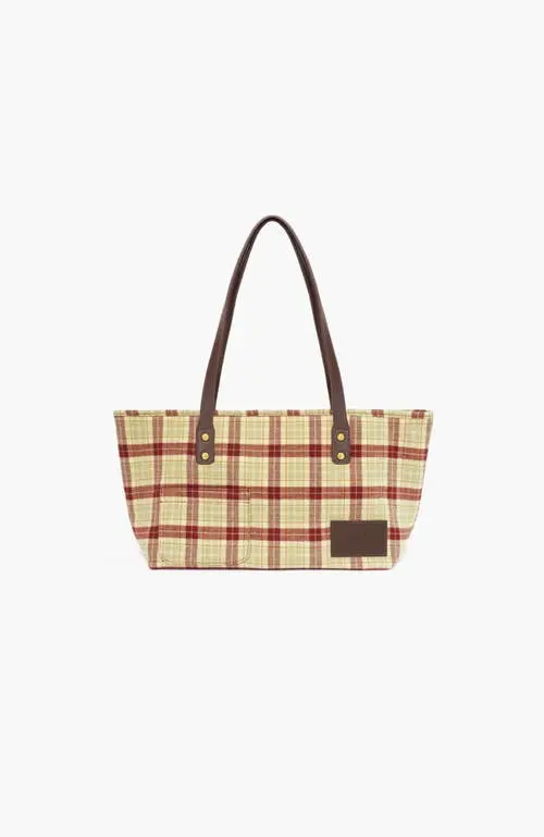 ODDLI Mini Plaid Top Handle Bag - Willa
