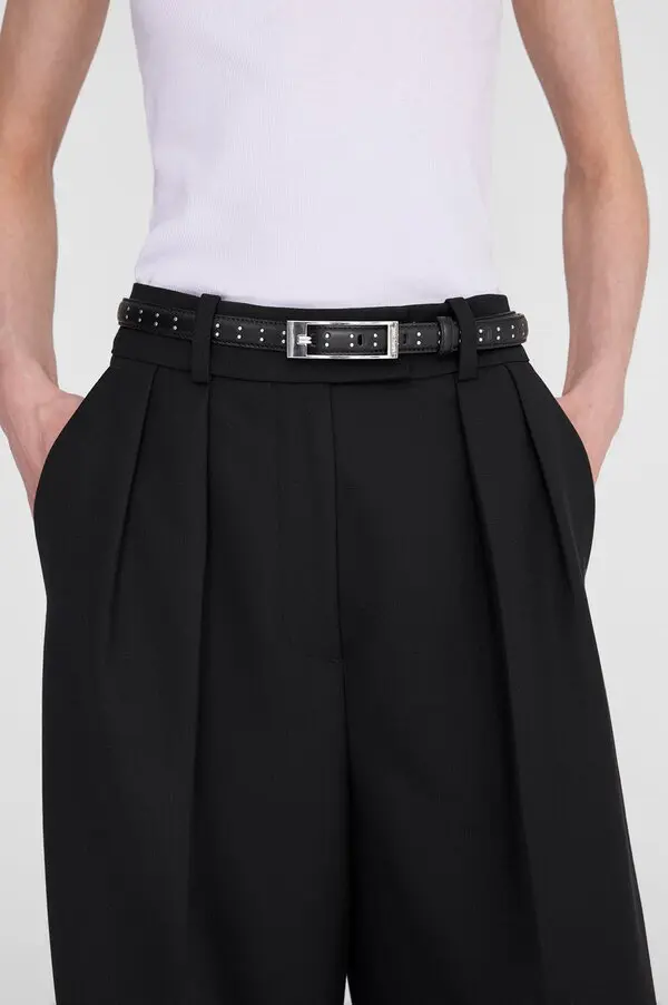 ANINE BING Elly Studded Leather Belt