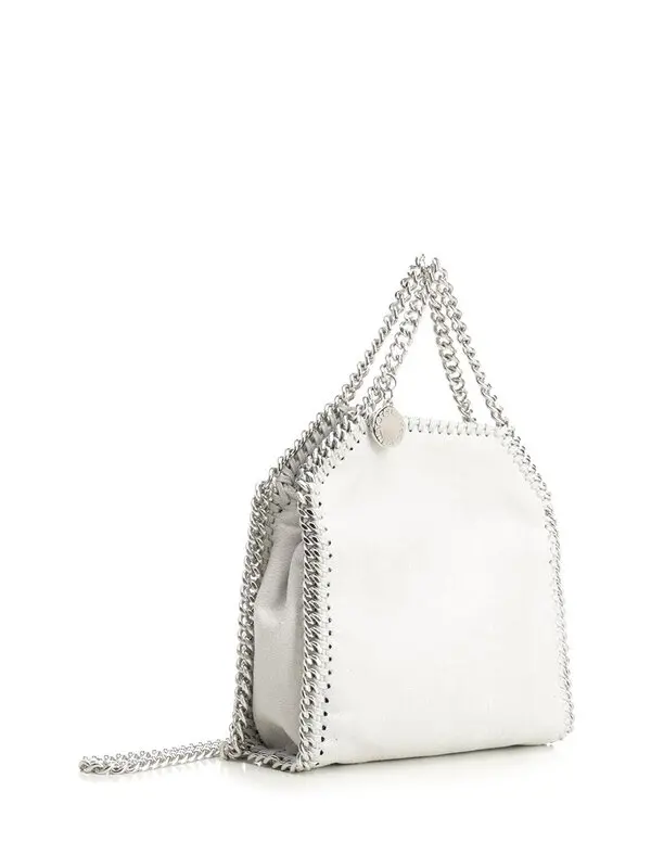 Stella McCartney Falabella Tiny Bag Eco Shaggy Deer With Stainless Steel Chain - Gray