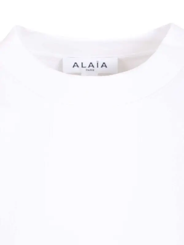 Alaïa Layered Cotton T-shirt - White