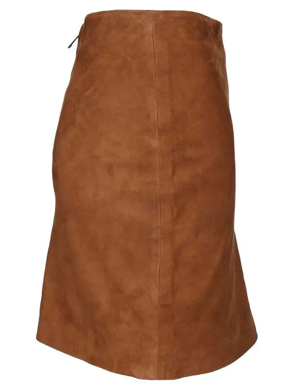 ROTATE BY BIRGER CHRISTENSEN Suede Mini Skirt