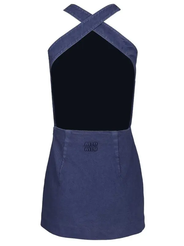 Miu Miu Gabardine Mini Dress